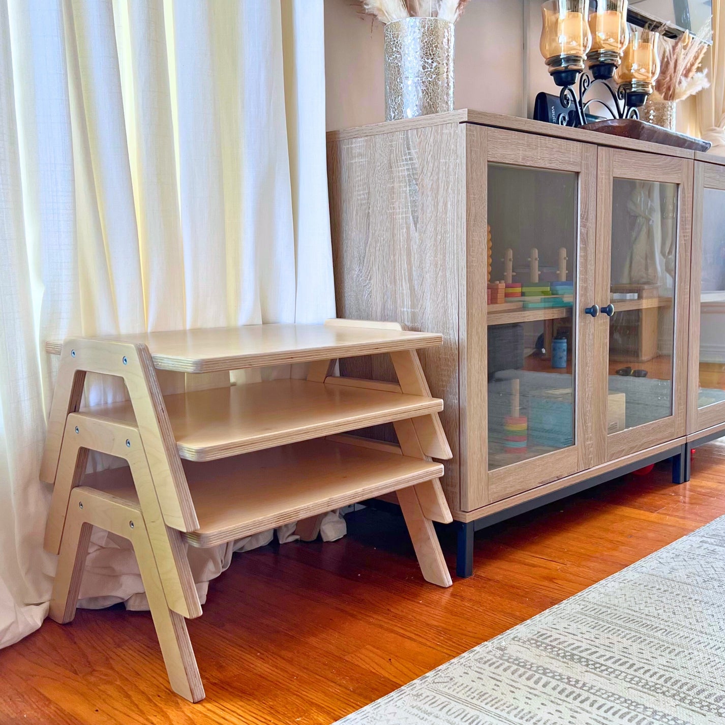 Chowki Table: Montessori Floor Table for Toddlers