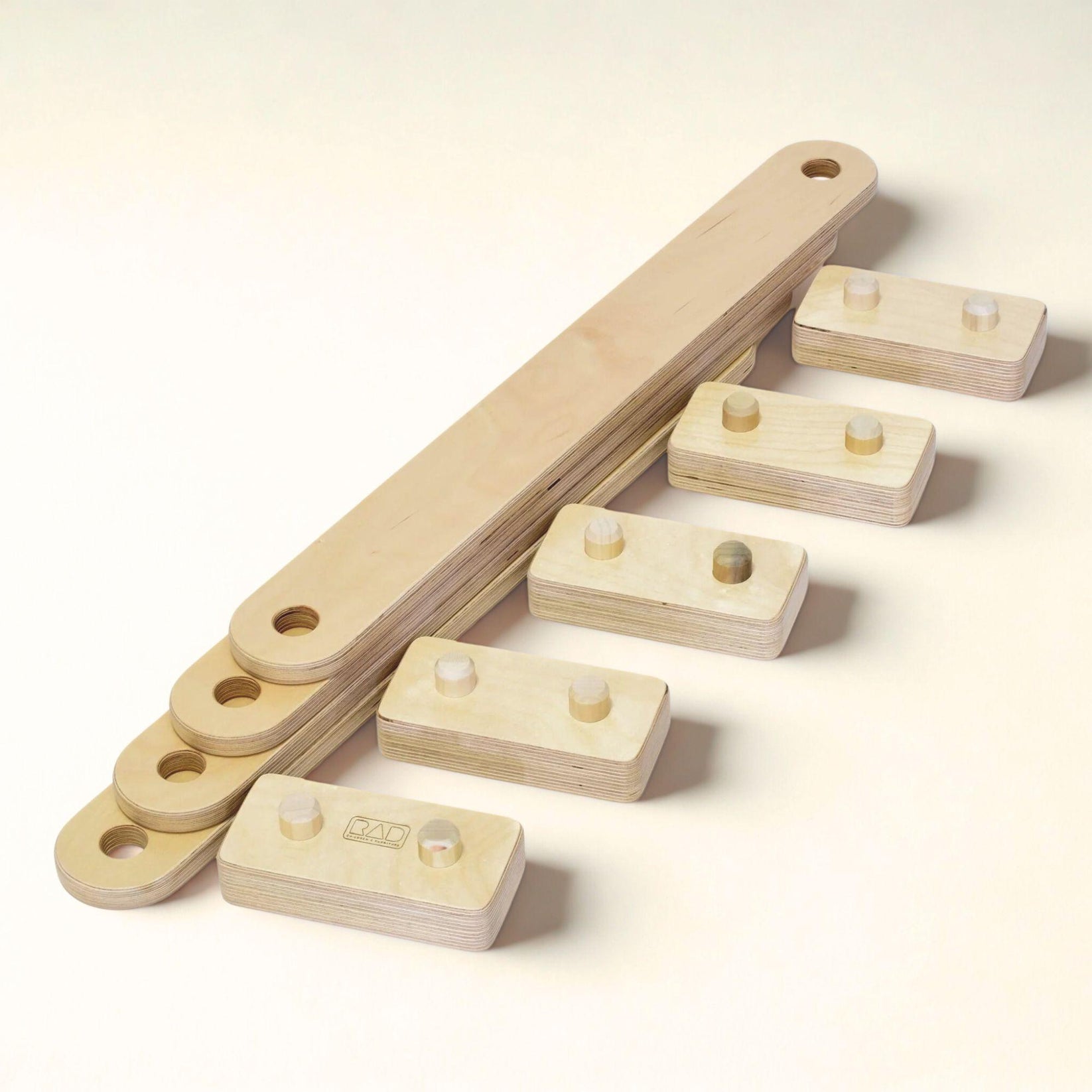 Child's Balance Beam: Modular Wood Play Set