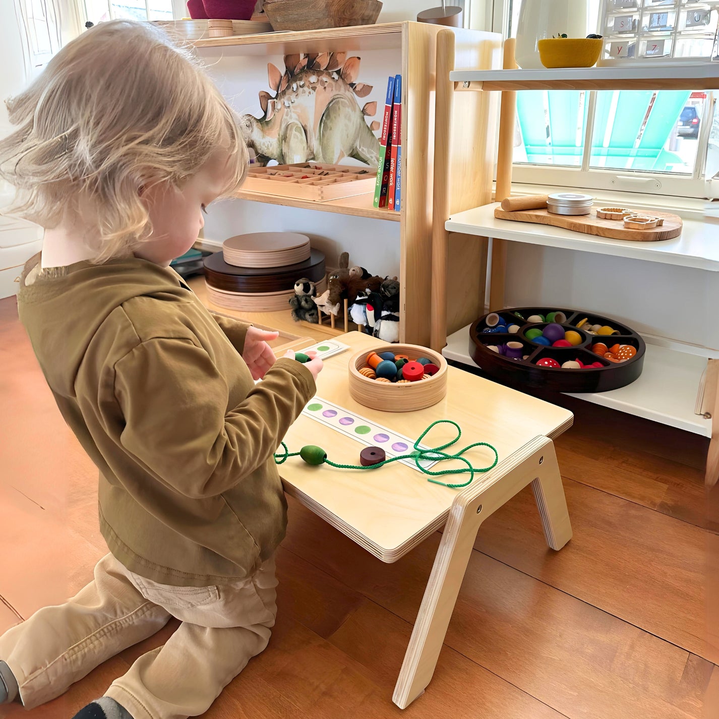 Chowki Table: Montessori Floor Table for Toddlers