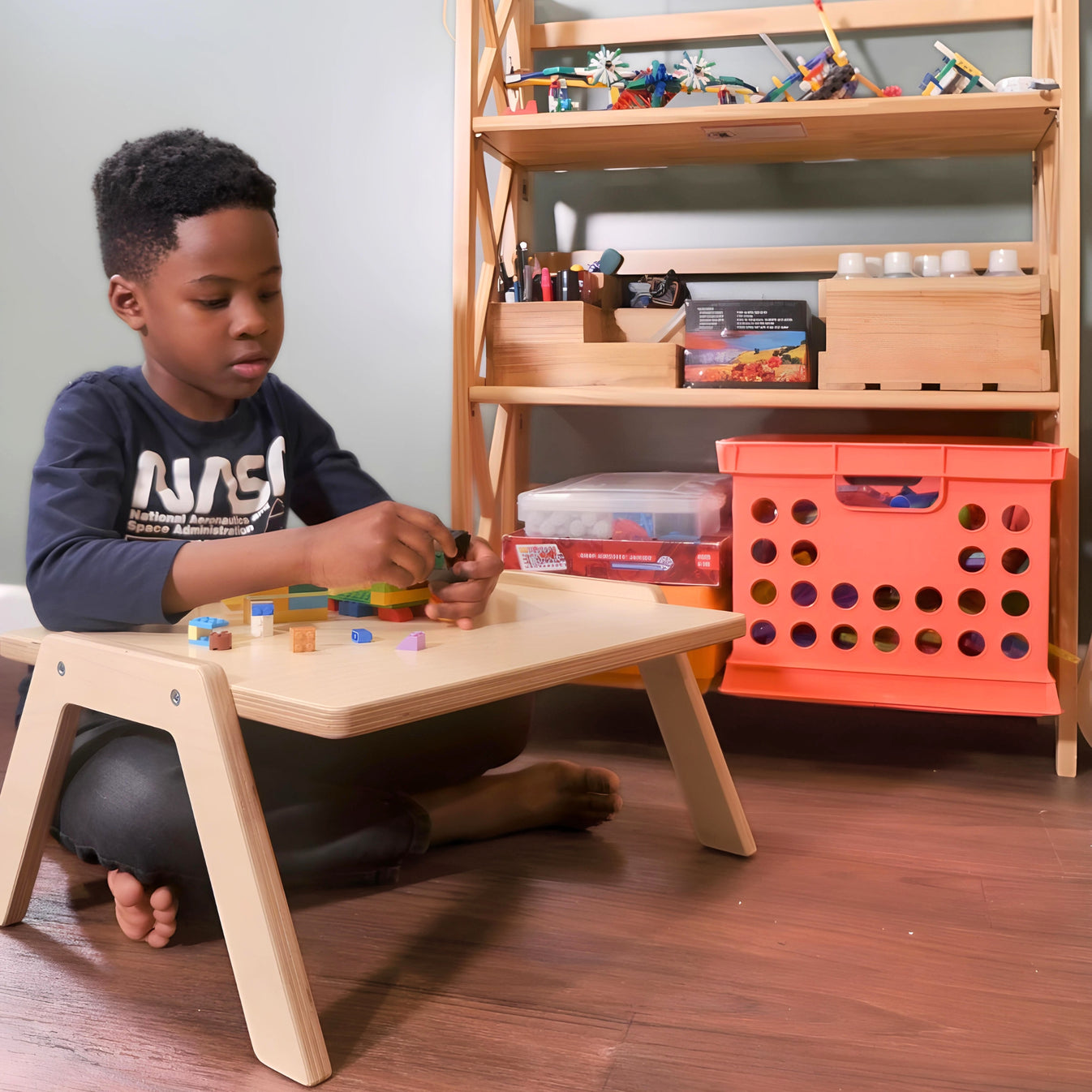 Chowki Table: Montessori Floor Table for Toddlers